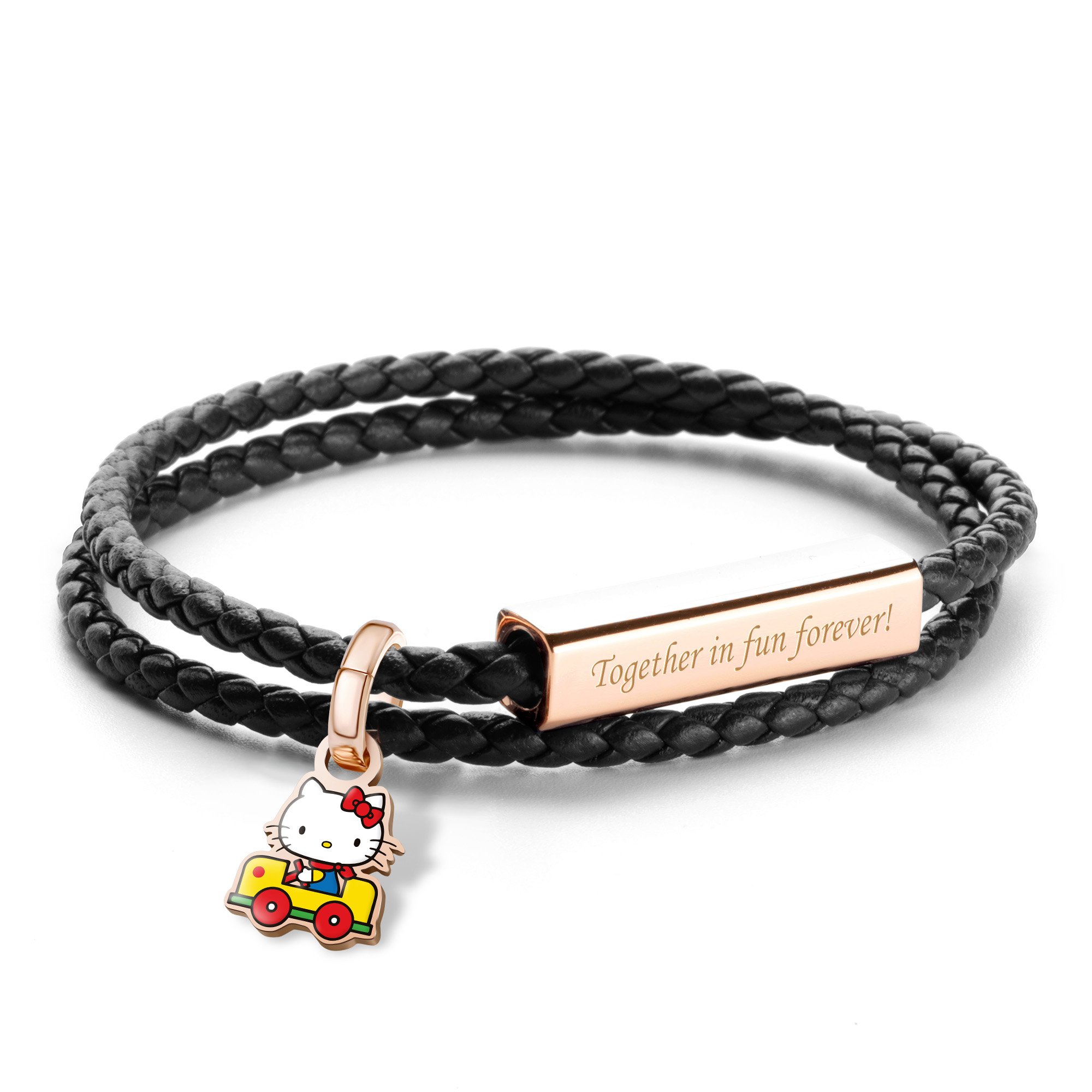 Customized Hello Kitty Leather Bracelet | Crudo