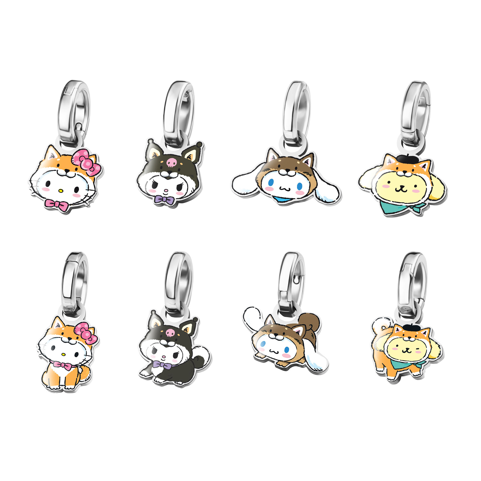 Sanrio Characters Metal Box Chain Gemstone Bracelet - Twilight Silver ...
