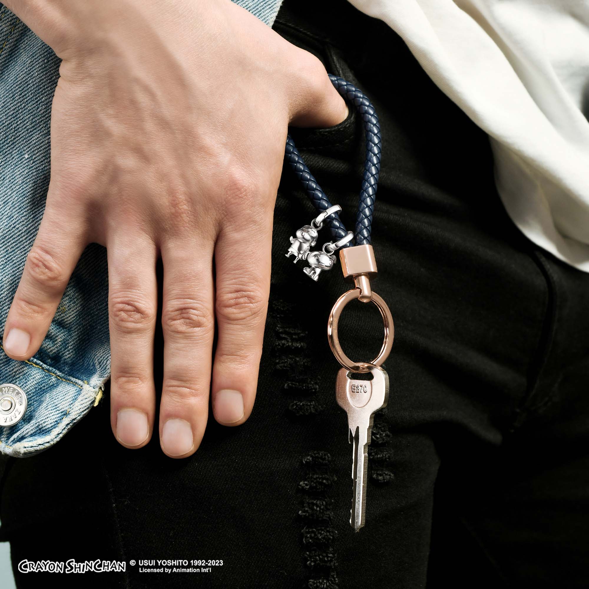 Crayon Shinchan Leather Keychain | Unique Gift Ideas | Crudo